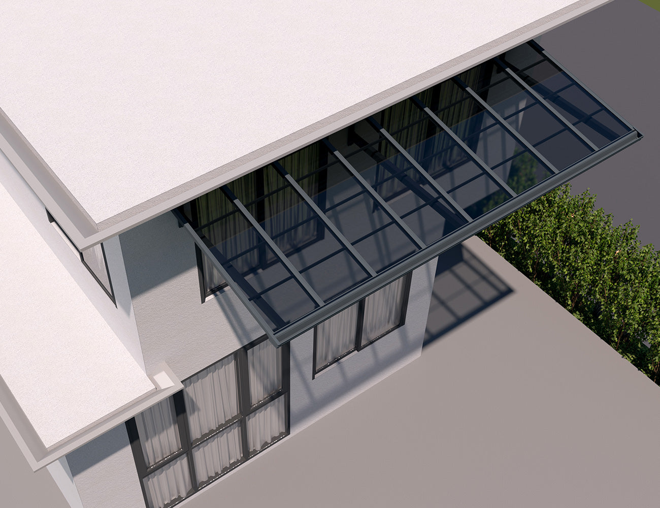 Custom Fixed Awning Canopy for Door, Window, Patio, Deck - Living Culture