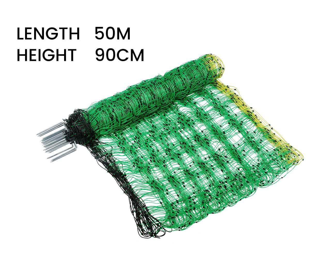 Electric Fence and Netting for Dogs, Goats, Livestock - 50m x 90cm ...